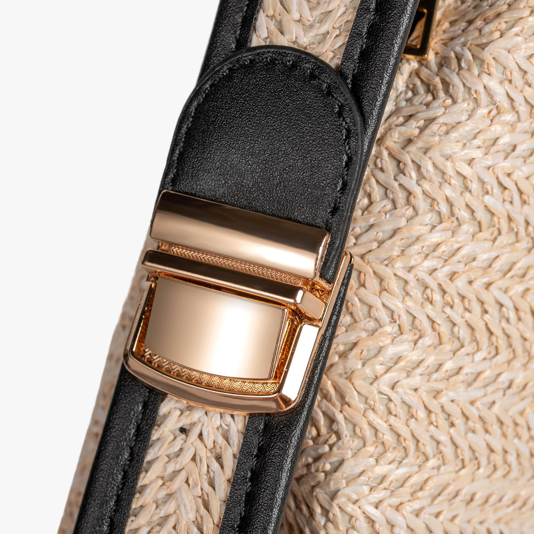 Poppy Mini Straw Crossbody – Olives